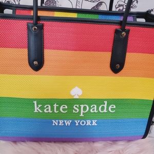 kate spade | Bags | Nwt Kate Spade Ella Large Multi Rainbow All Love ...